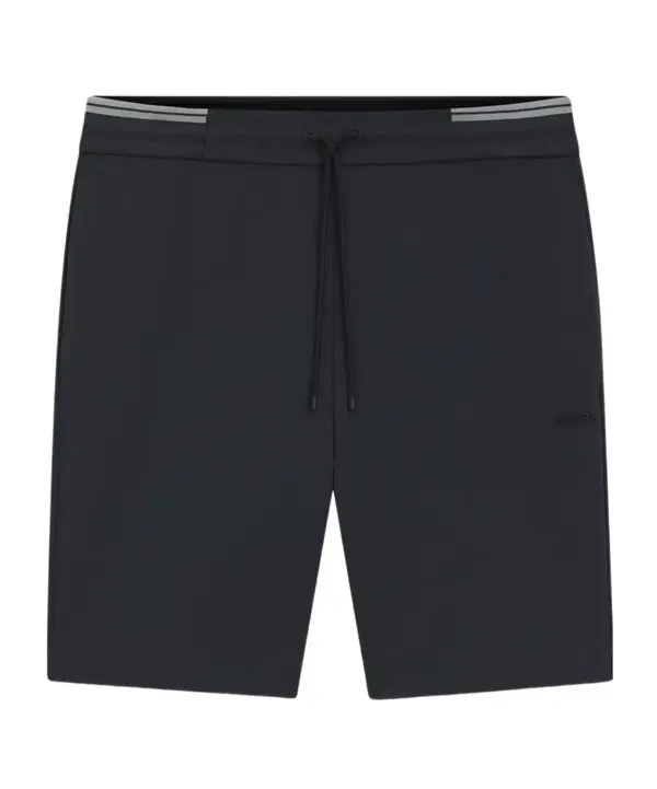 Hugo Boss Drawstring Track Shorts With Logo Detail - Black