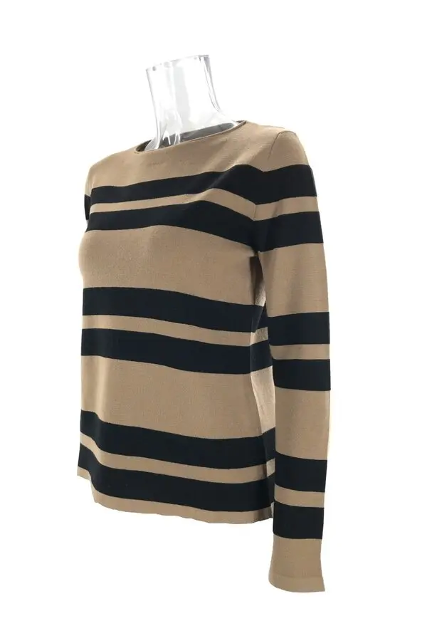Max Mara Striped Long Sleeve Sweater