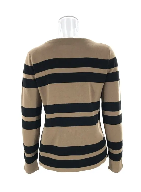 Max Mara Striped Long Sleeve Sweater