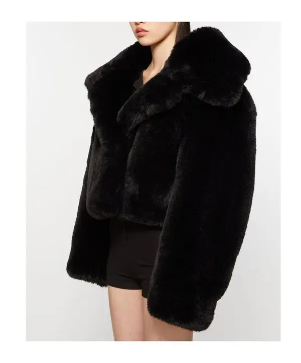 Acne Studios Fluffy Faux Fur Jacket