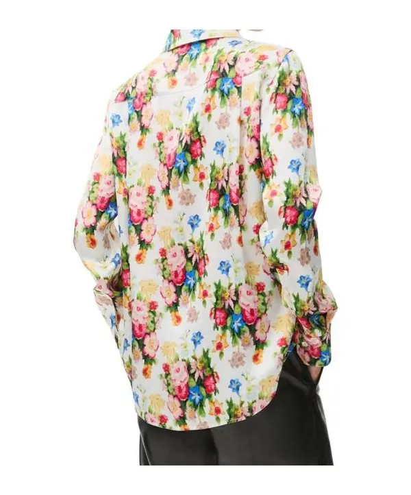 Loewe Floral Print Long Sleeve Shirt