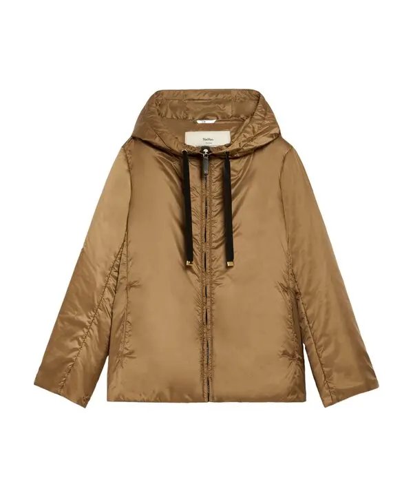 Max Mara Zip-up Drawstring Jacket - Caramel