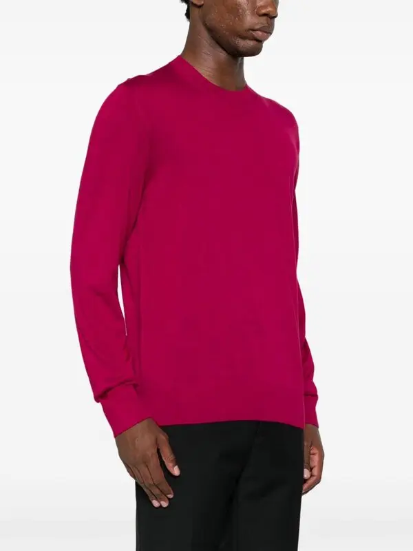 Dsquared2 Crew Neck Logo Long Sleeve Sweater - Red