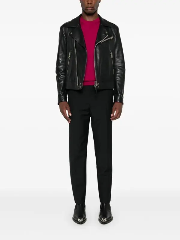 Dsquared2 Crew Neck Logo Long Sleeve Sweater - Red
