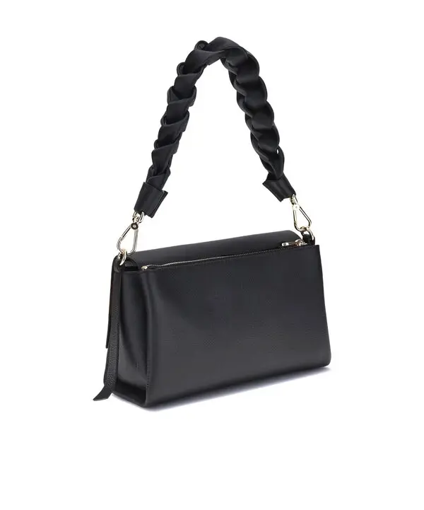 COCCINELLE Boheme Grana Double Small Shoulder Bag - Black
