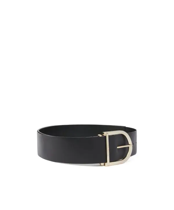 Pinko Maxi Buckle Leather Belt