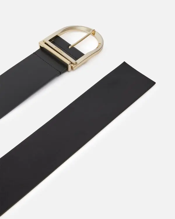 Pinko Maxi Buckle Leather Belt
