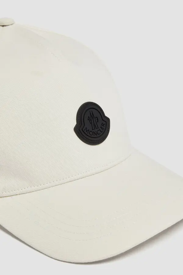 Moncler Logo Patch Baseball Cap - White