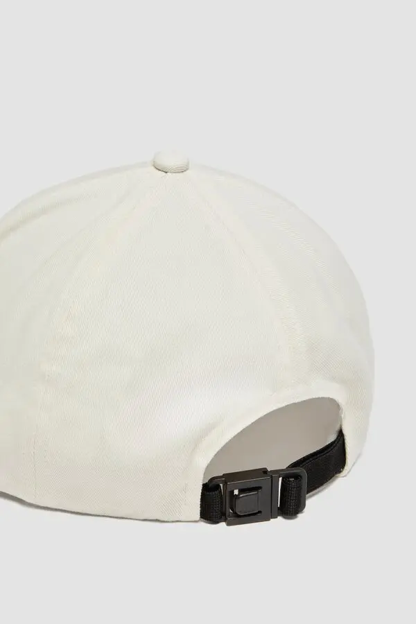 Moncler Logo Patch Baseball Cap - White