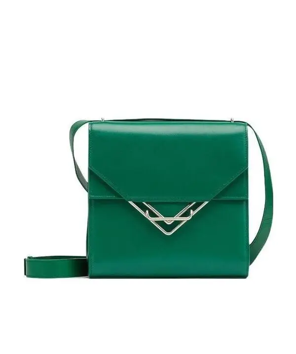 Bottega Veneta The Clip Shoulder Bag - Green