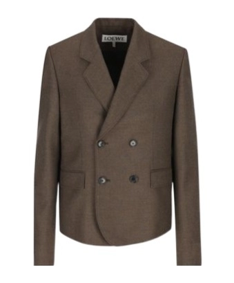Loewe Double Breasted Tailored Blazer - Brown