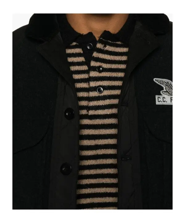 Junya Watanabe Collared Long-sleeved Casual Jacket - Black