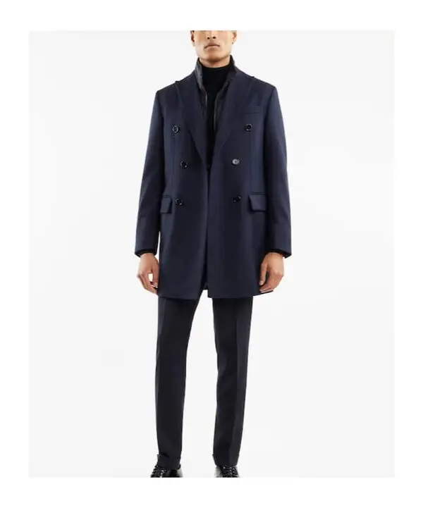 FAY Double-breasted Jacket With Detachable Vest