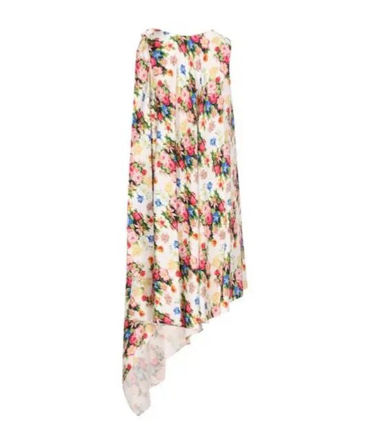 Loewe Floral Asymmetric Dress - Nude