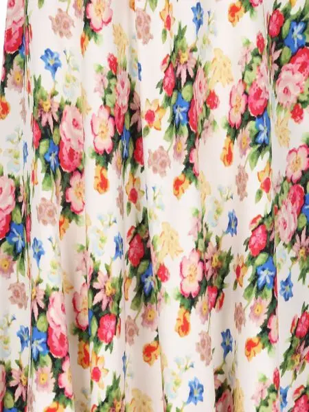 Loewe Floral Asymmetric Dress - Nude