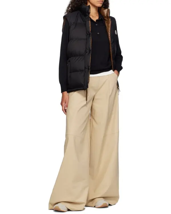 Moncler Verone Reversible Short Puffer Jacket - Black