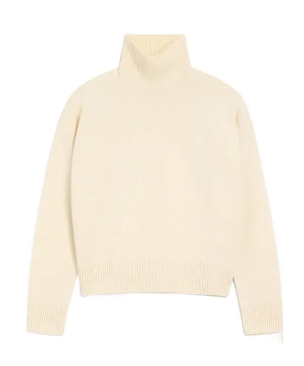 Ami De Coeur Funnel Neck Sweater - Ivory
