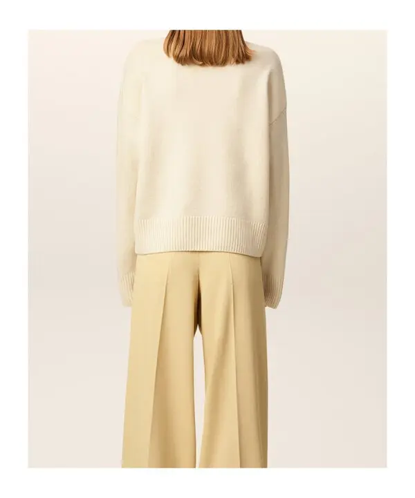 Ami De Coeur Funnel Neck Sweater - Ivory