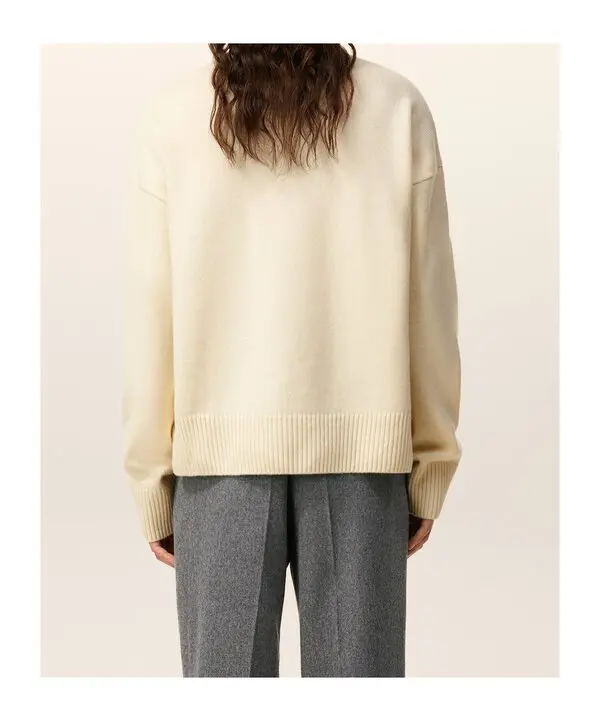Ami De Coeur Funnel Neck Sweater - Ivory