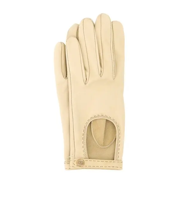 Valentino Garavani Vlogo Signature Driver Gloves - Ivory