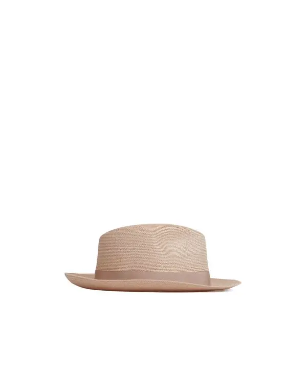 Borsalino Mid-brimmed Hat - Nude