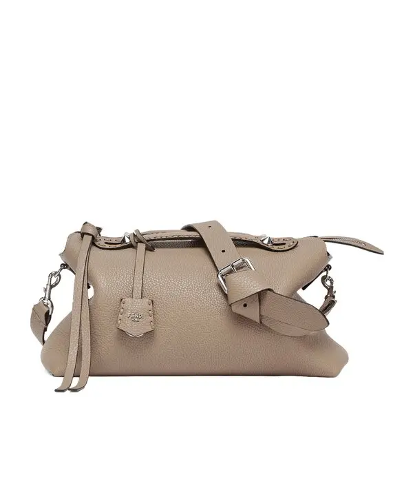 Fendi Selleria Large Shoulder Bag - Grey