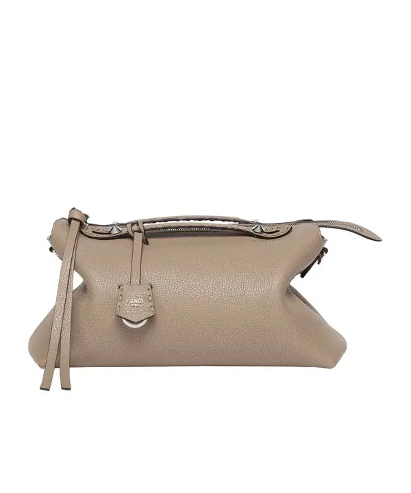 Fendi Selleria Large Shoulder Bag - Grey