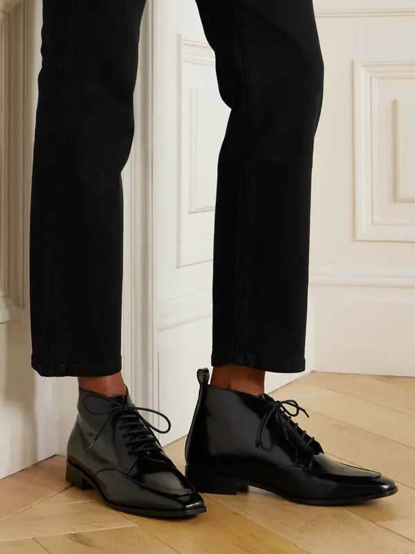 Tove Verone Leather Lace-up Ankle Boots
