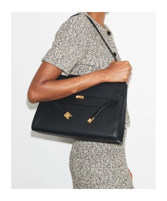 Tory Burch Flap Shoulder Bag With Belted Detail