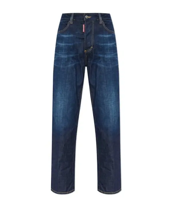 Dsquared2 Boston Straight-leg Jeans - Blue