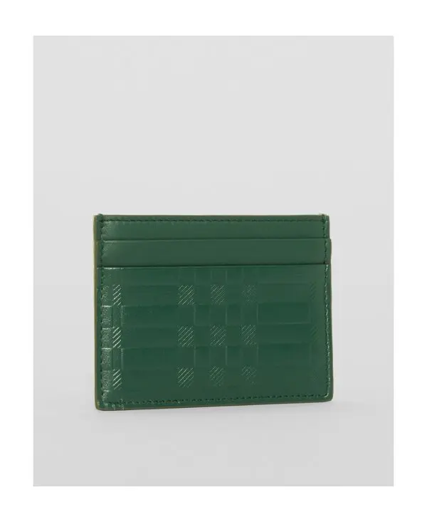 Burberry Plaid Embossed Card Holder