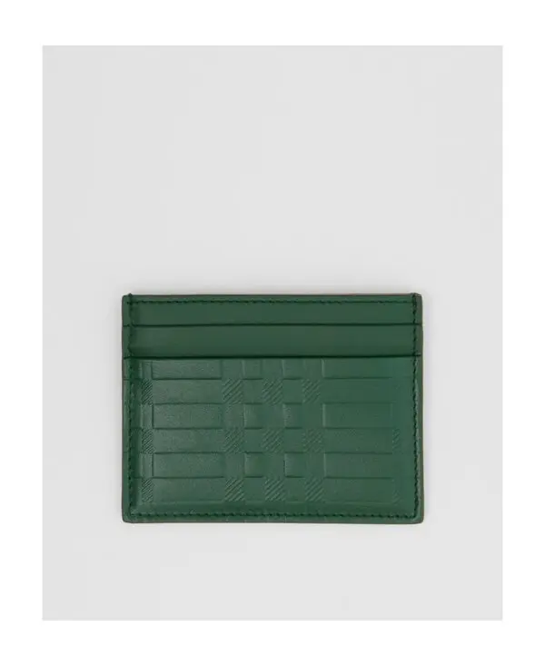 Burberry Plaid Embossed Card Holder