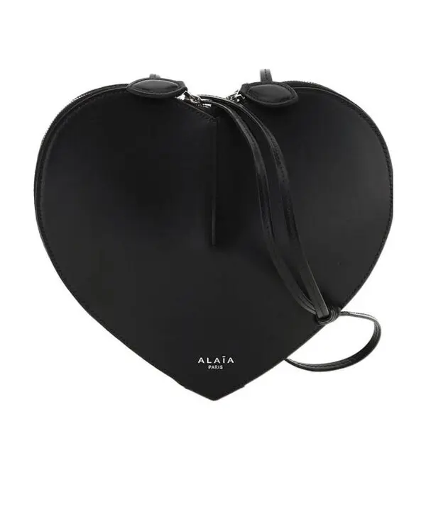 Alaïa Le Coeur Heart-shape Crossbody Bag - Black