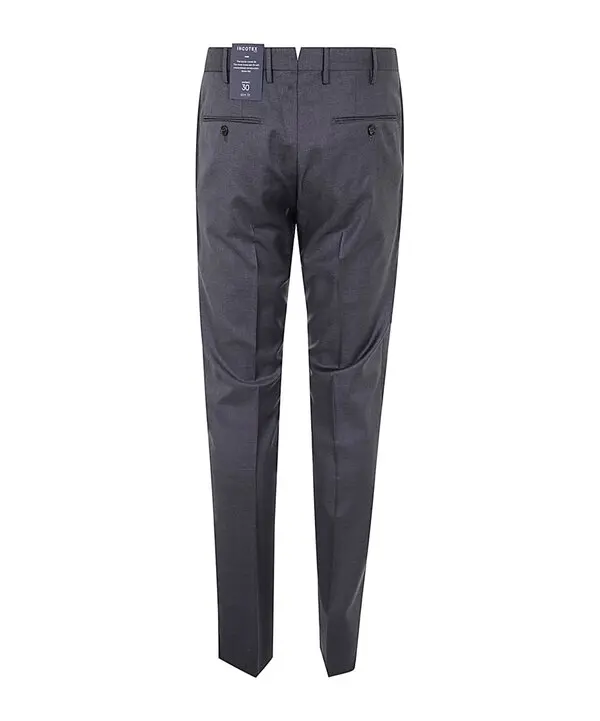 Incotex Wool Trousers - Black