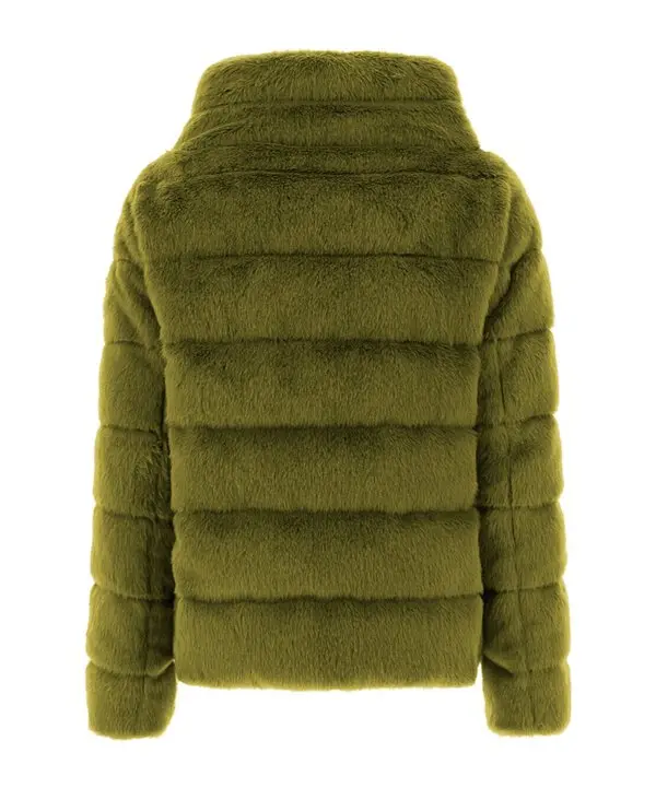 Herno Long-sleeved Down Jacket With Logo And Zippers