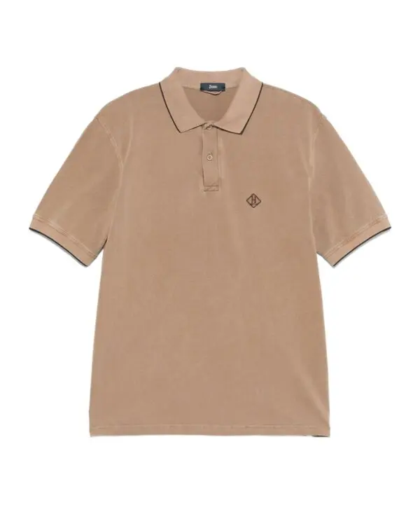 Herno Logo Embroidered Polo Shirt