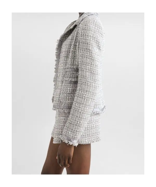 Dolce & Gabbana Single-breasted Short Tweed Jacket