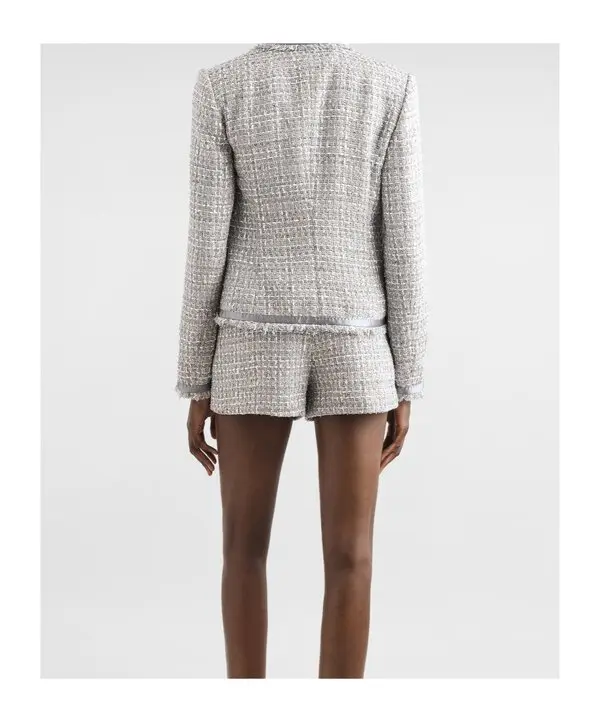 Dolce & Gabbana Single-breasted Short Tweed Jacket