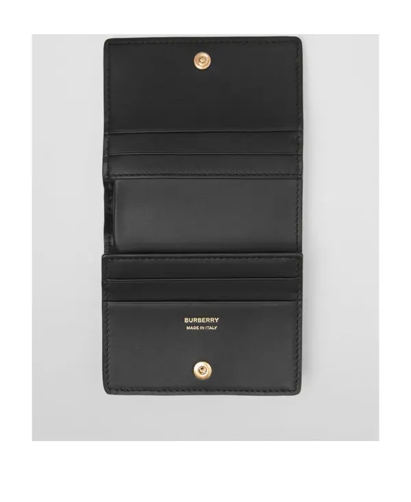 Burberry Logo Plaque Bi-fold Wallet