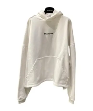 Balenciaga Logo Embroidered Hoodie