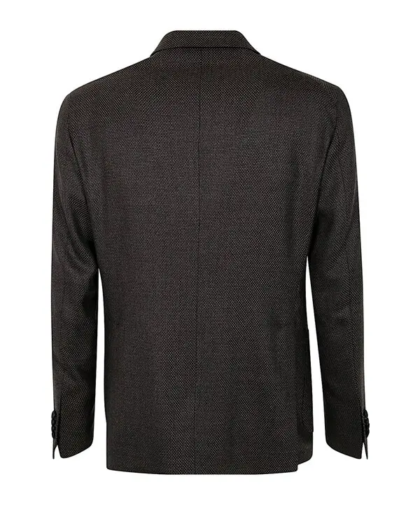 Tagliatore Brooch-detail Blazer - Black