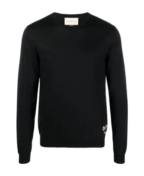 Gucci Embroidered Crewneck Sweater