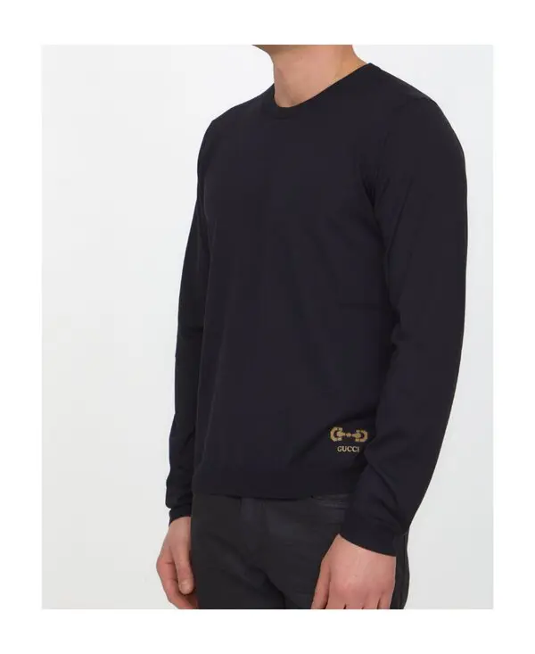 Gucci Embroidered Crewneck Sweater
