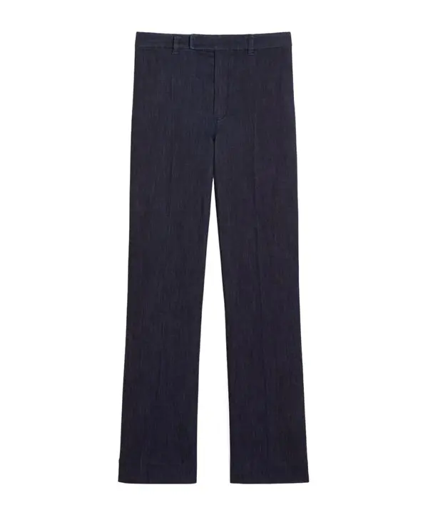 Max Mara Cropped Flared Jeans - Midnight Blue