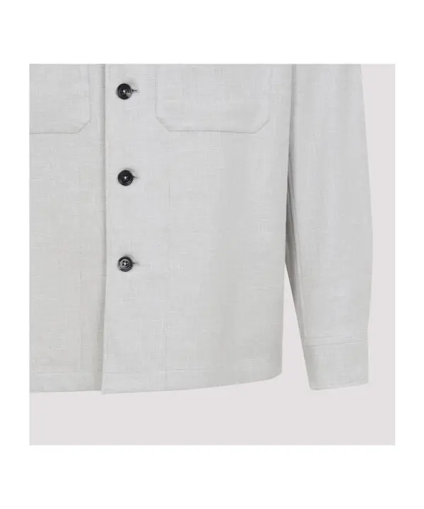 Zegna Overshirt Pocket Shirt - White