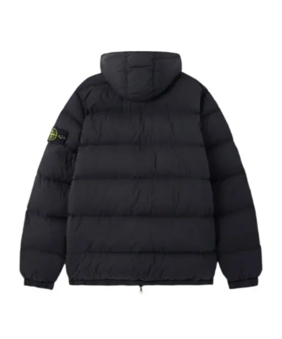 Stone Island Hooded Panelled Jacket - Black