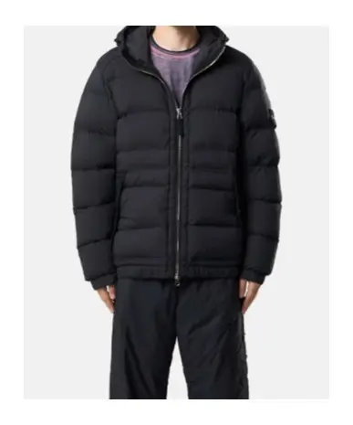 Stone Island Hooded Panelled Jacket - Black