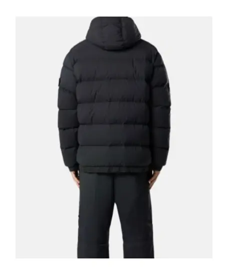 Stone Island Hooded Panelled Jacket - Black