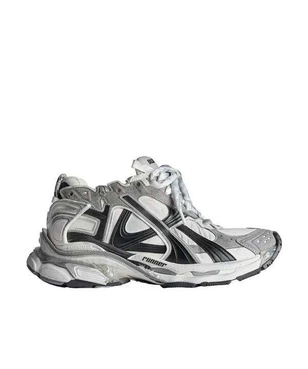 Balenciaga Runner Lace-up Sneakers - Gray/white/black