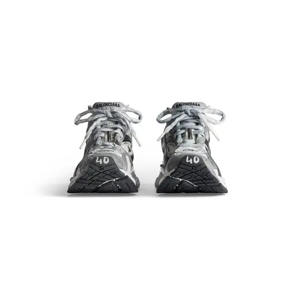 Balenciaga Runner Lace-up Sneakers - Gray/white/black